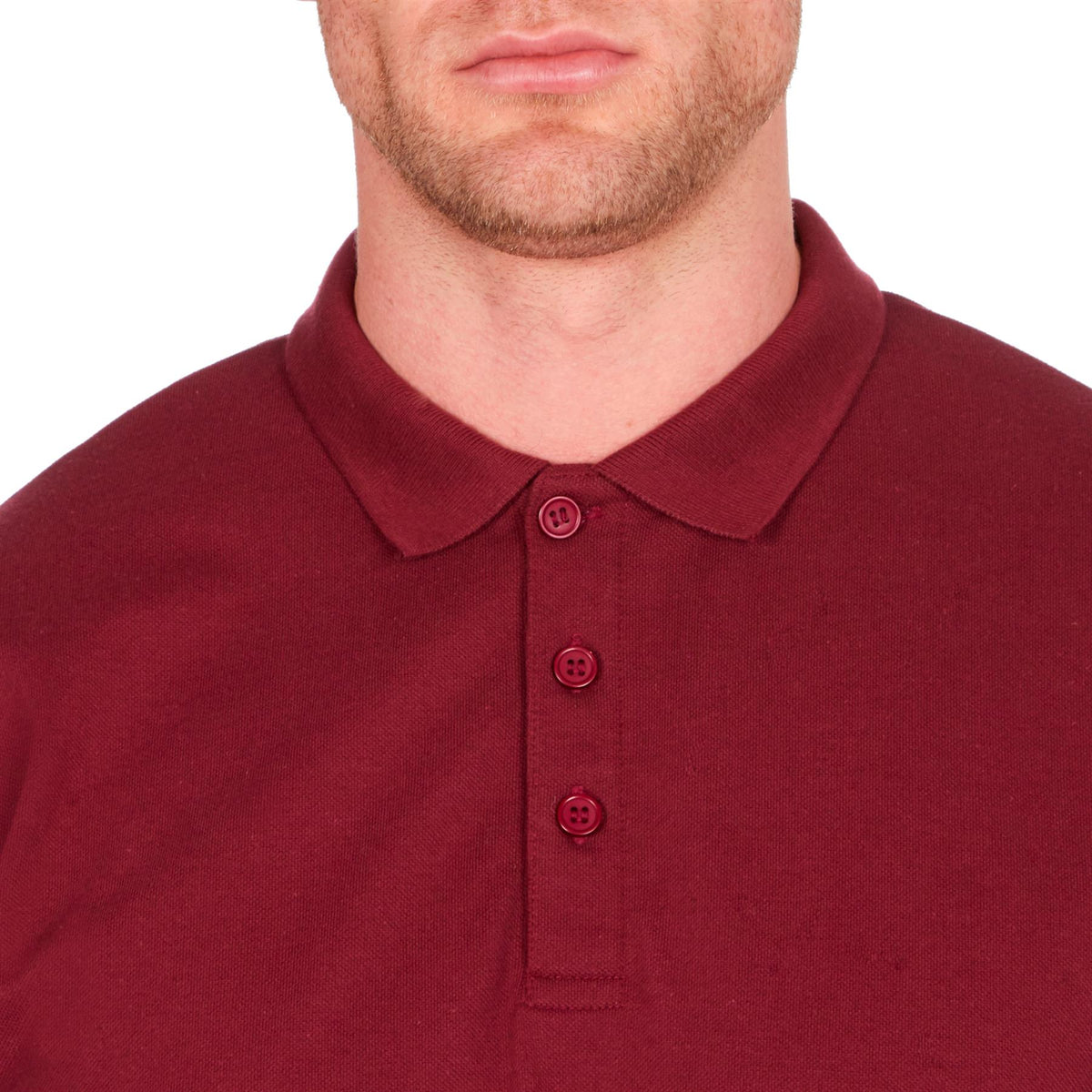 Maroon Short Sleeve Polo T-Shirt – Style It Up - Luxury Personalised ...
