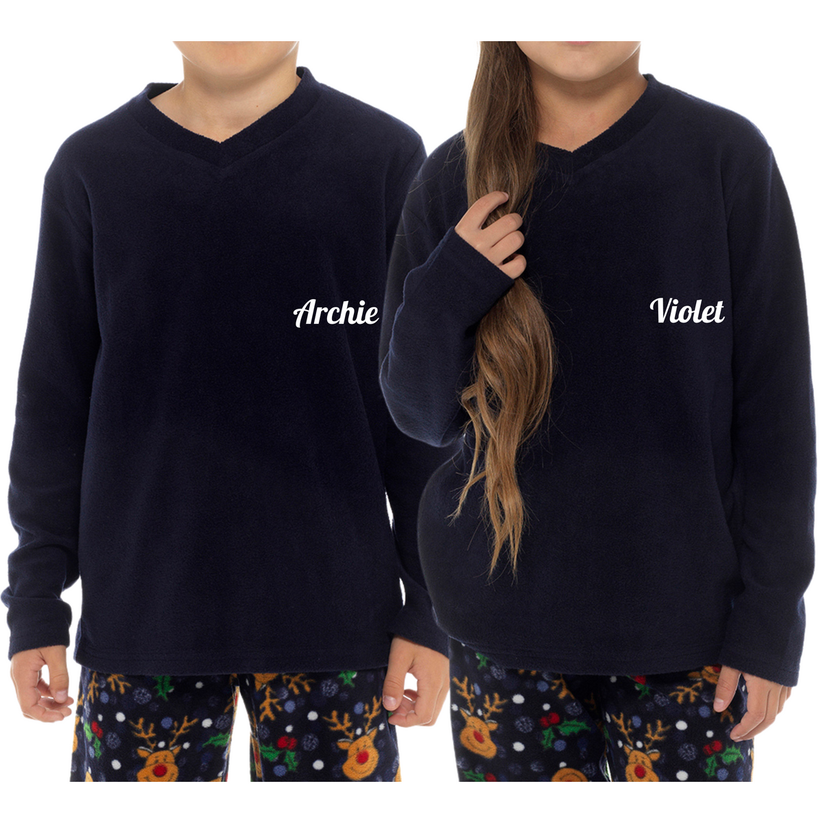 Navy Unisex Pyjamas – Style It Up - Luxury Personalised Apparel