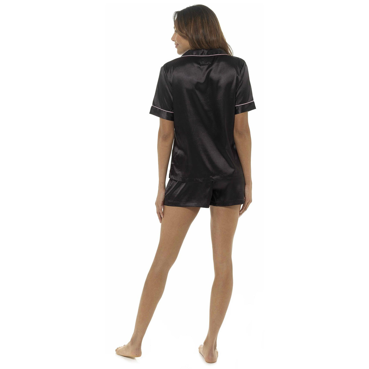 Black Satin Pyjamas – Style It Up - Luxury Personalised Apparel